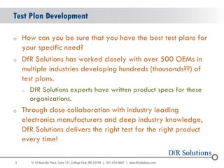 Test Plan Development using Physics of Failure: The DfR Solutions ...