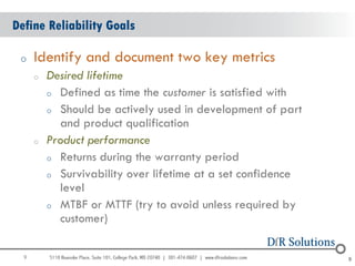 Test Plan Development using Physics of Failure: The DfR Solutions ...
