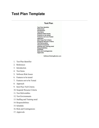 Test plan document | PDF | Educational Assessment | Education