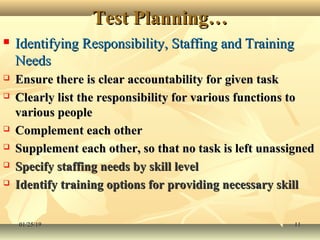 Test Planning | PPT