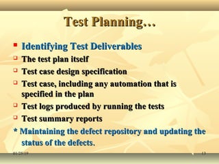 Test Planning | PPT