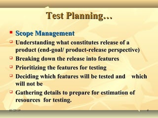 Test Planning | PPT