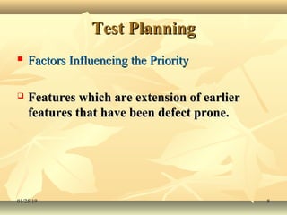 Test Planning | PPT
