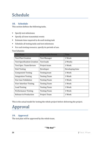 Test plan on iit website | PDF