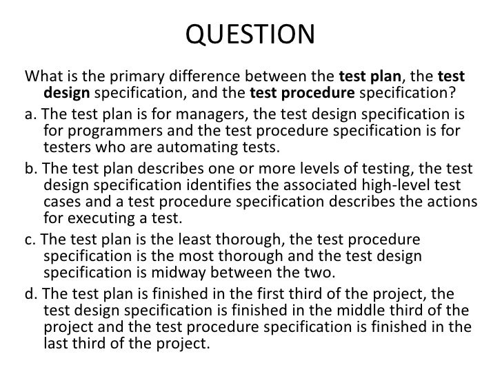 Test Plans Test Plans