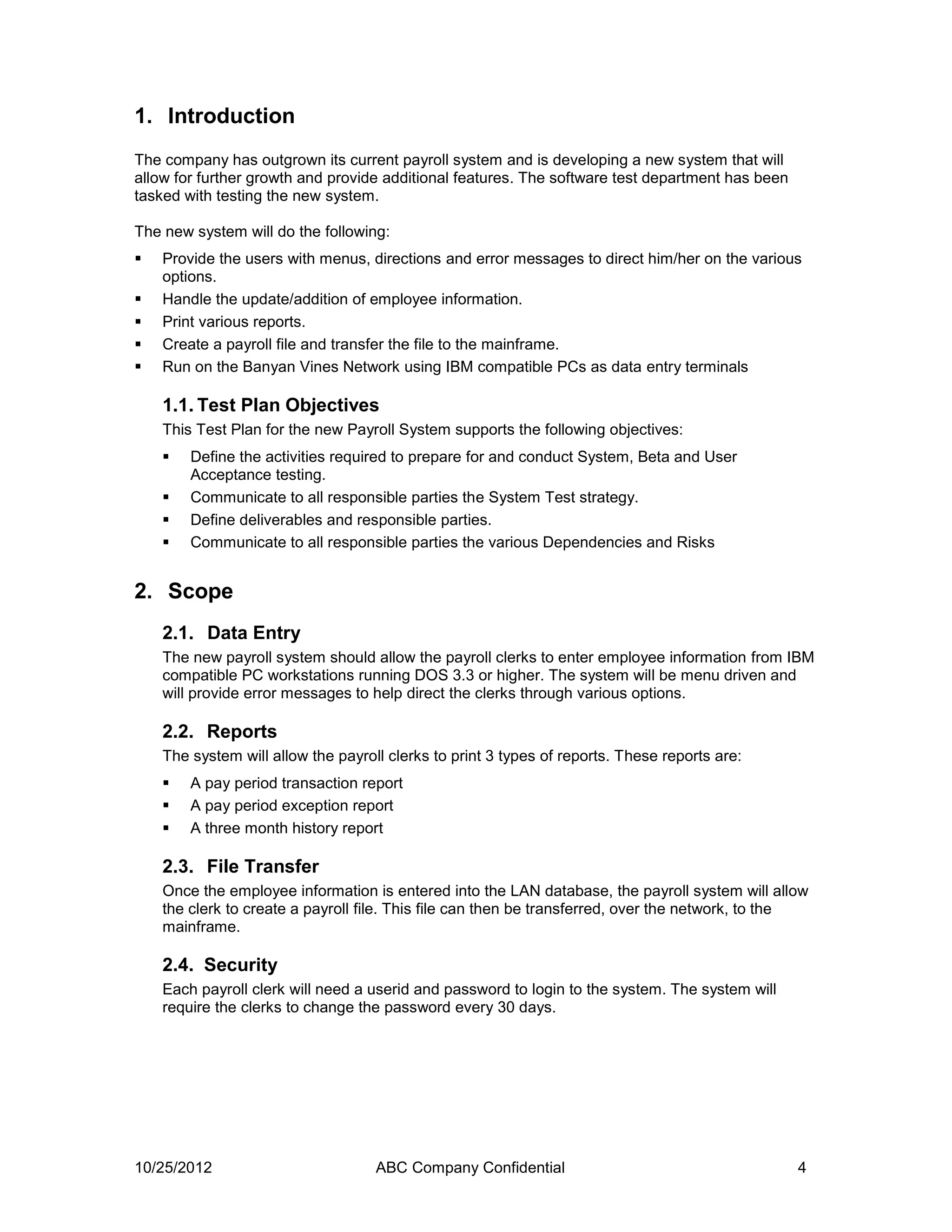 Test plansample | DOCX | Computer Software and Applications | Computing