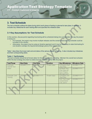 Test Plan Template | PDF