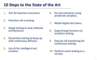 Testplant: 10 Steps to State of the Art Software Testing | PPTX