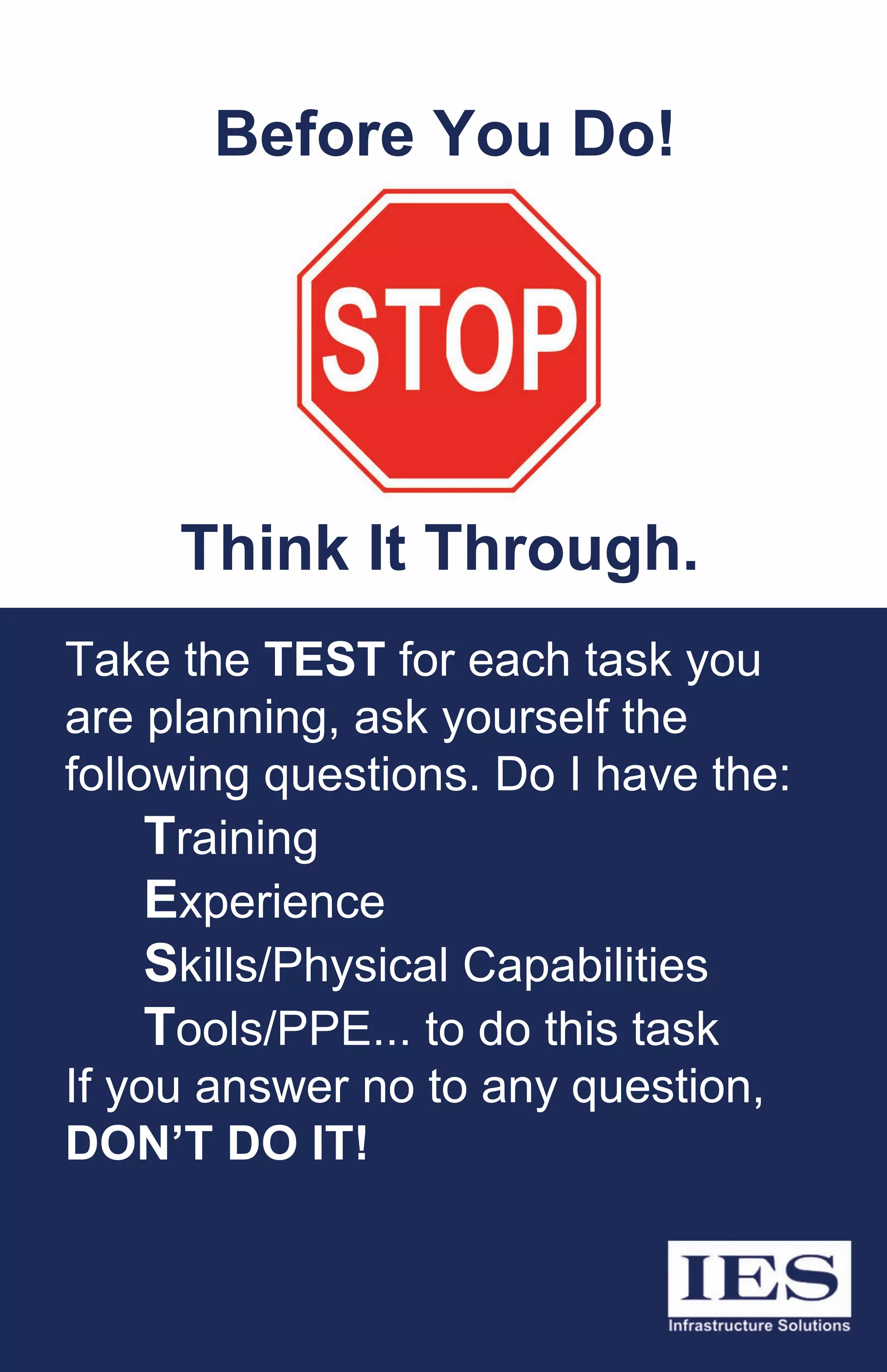 Safety Test poster | PDF