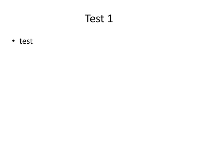 Test Ppt | PPT