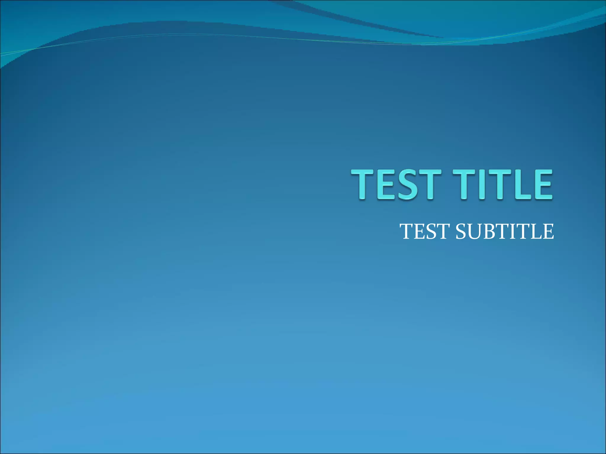 Test ppt | PPT