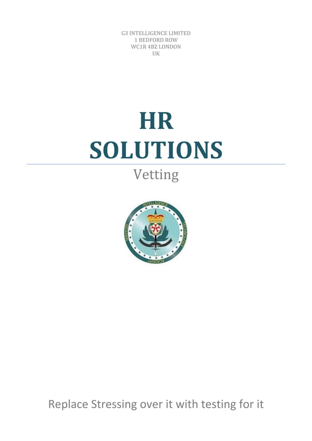 Vetting Presentation | PDF