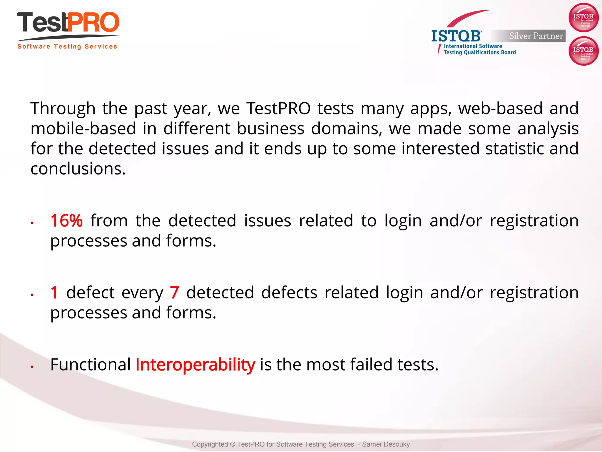 Login & Registration defect taxonomy v1.0 | PPT