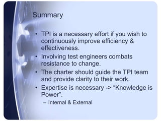 Test Process Improvement | PPT
