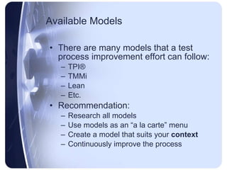Test Process Improvement | PPT