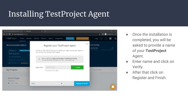 Introduction to "TestProject" tool and first testcase with TestProject ...