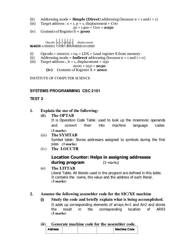 Examinable Question and answer system programming