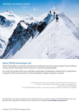 TESTQ Technologies LTD | PDF