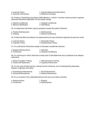 Test Question In Counseling Final Edit | DOCX