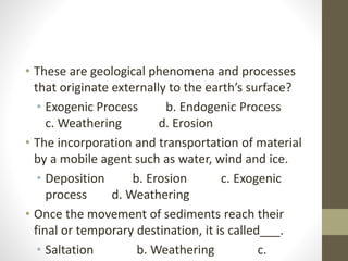 Test Questions ES.pptx Grade 11 STEM Strand | PPTX