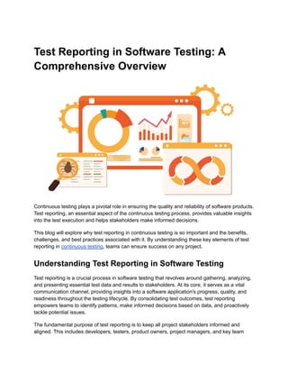 Test Reporting in Software Testing_ A Comprehensive Overview.pdf