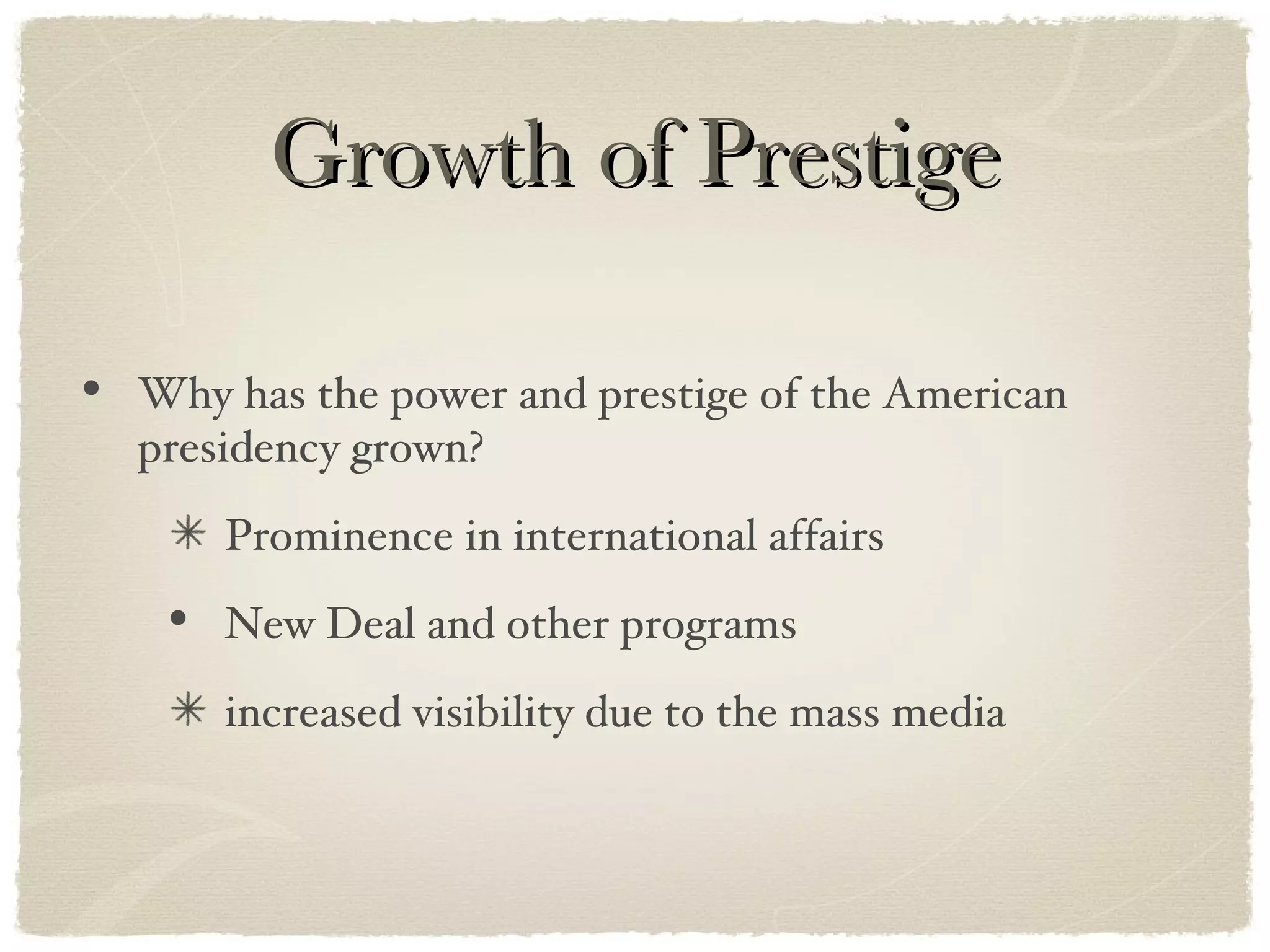 AP Executive Branch Test | PPT