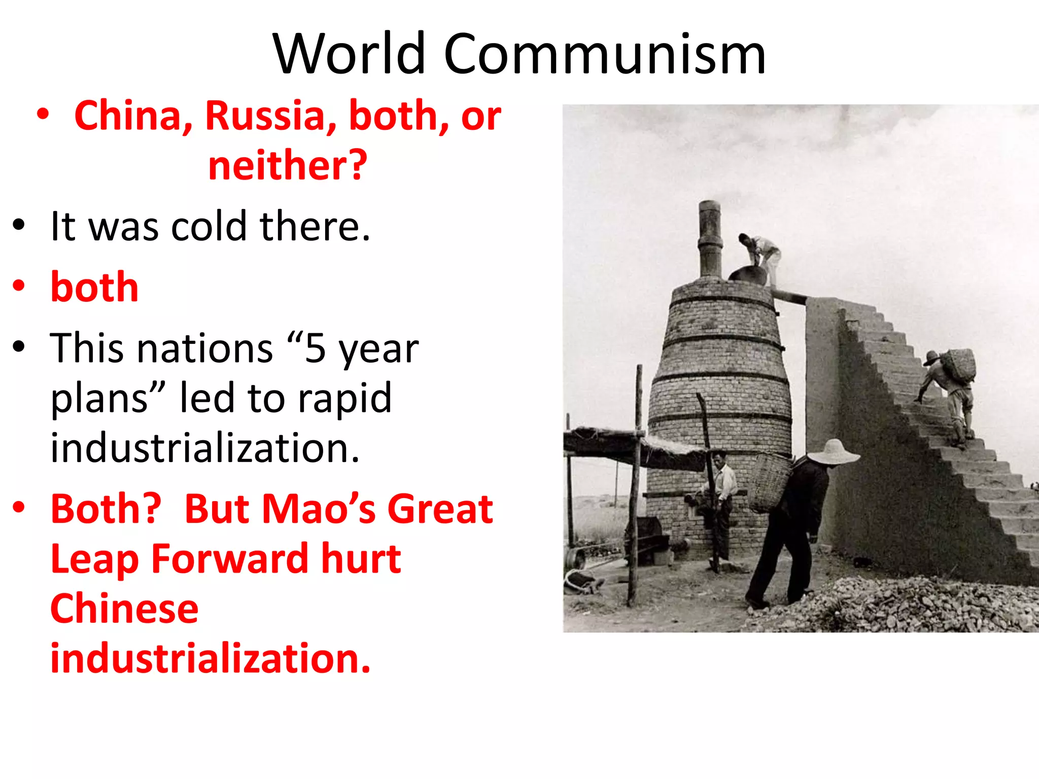 Test review world communism | PPTX