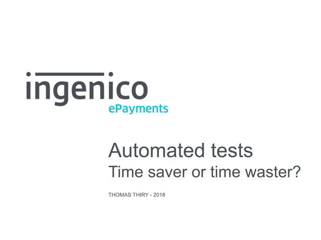Tests - Time saver or time waster? | PPT