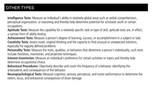 Types of Psychological Test | PPT