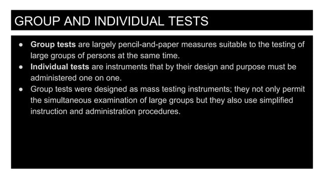 Types of Psychological Test | PPT