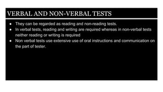 Types of Psychological Test | PPT