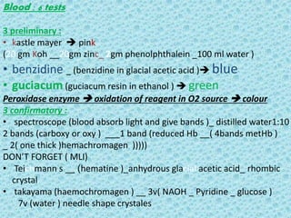 Tests and hair | PPTX | Chemistry | Science