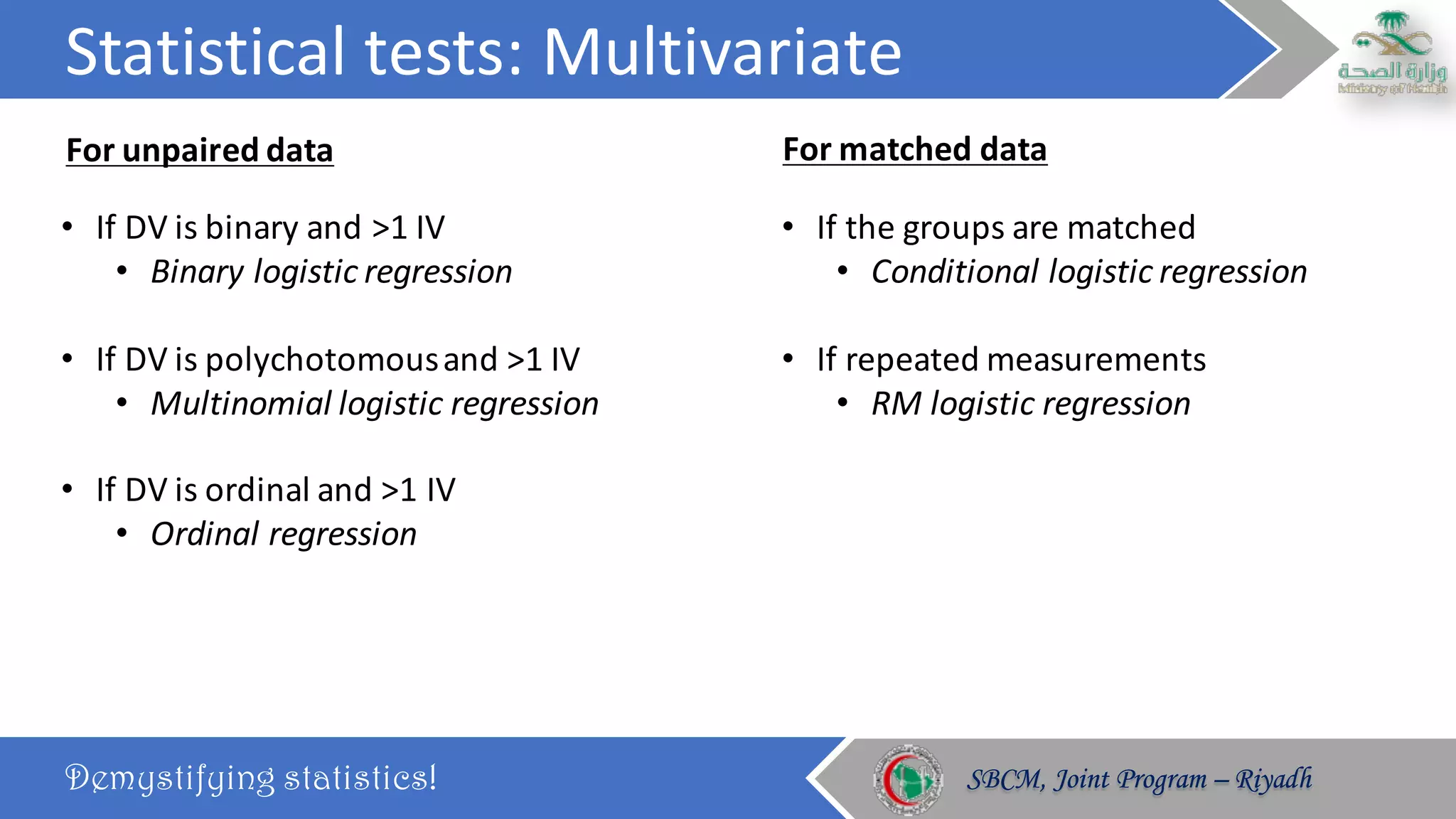 Statistical tests for categorical data | PDF