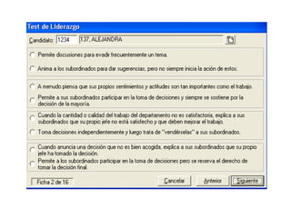 Tests de liderazgo | PPTX