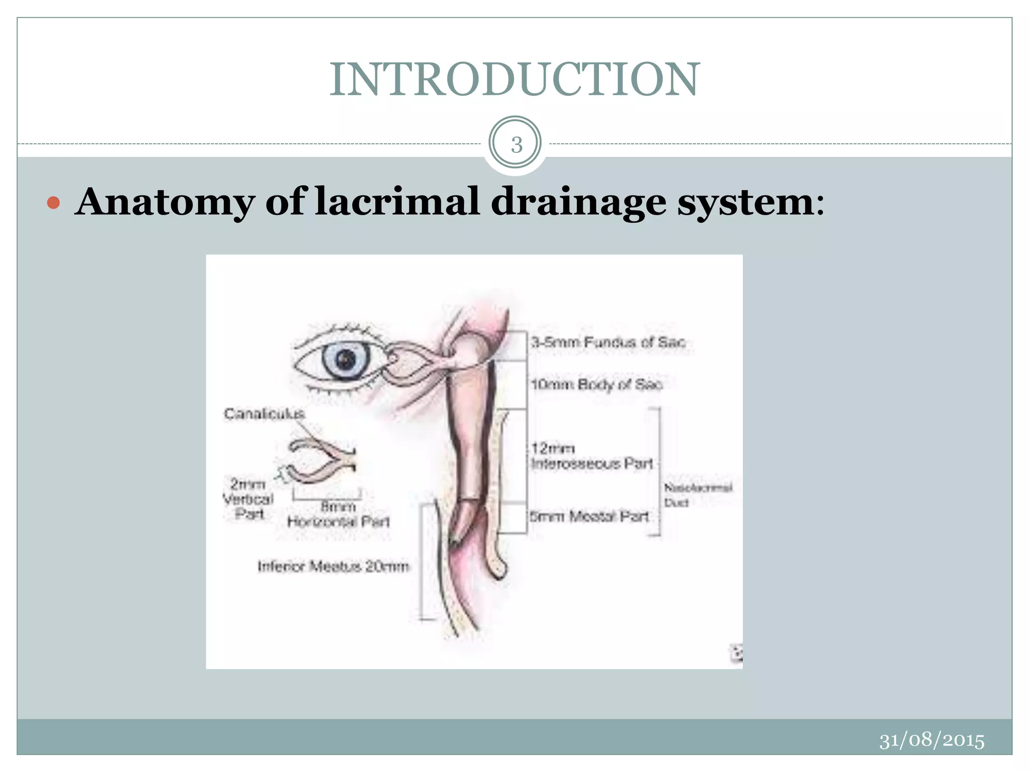 Tests done to assess patency of lacrimal drainage | PPTX