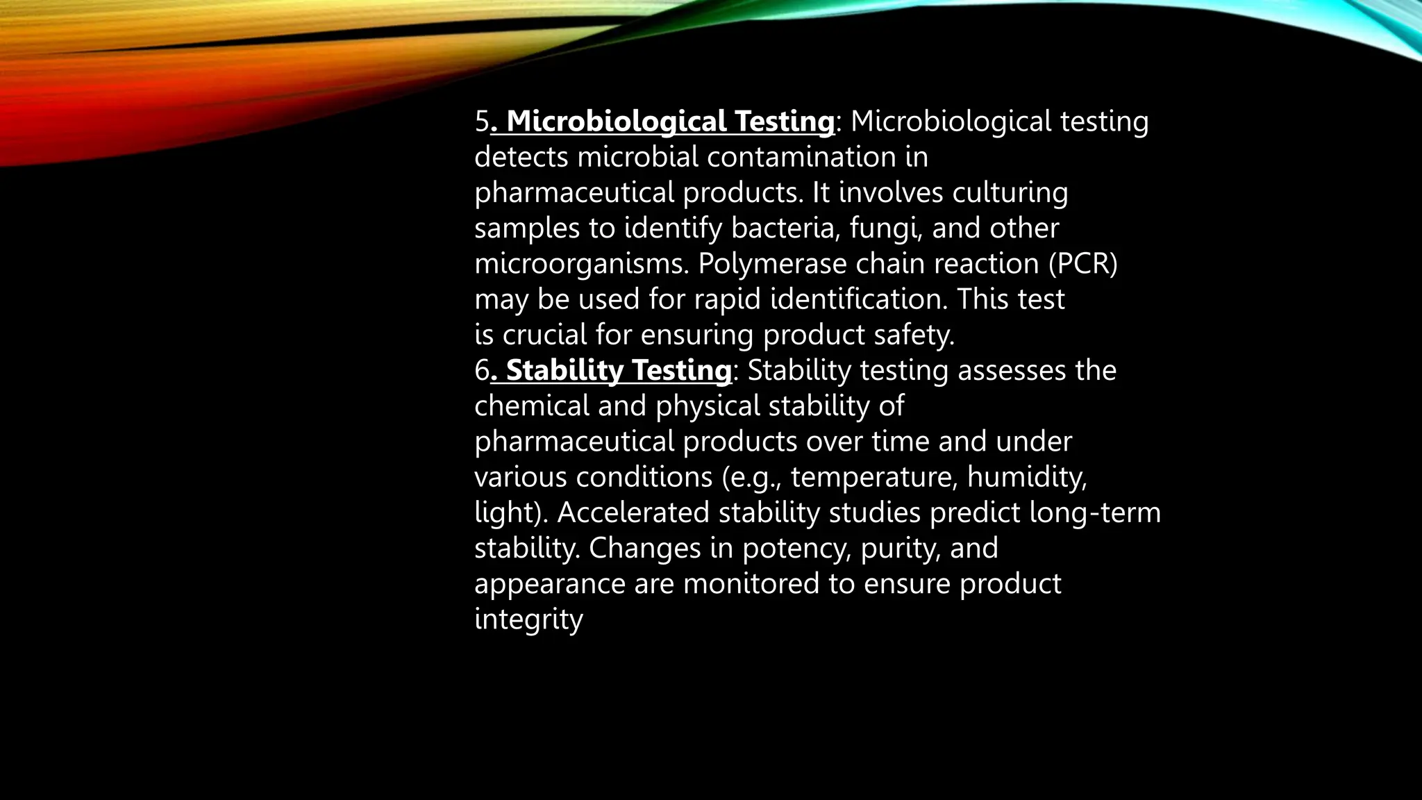 Tests for analysis of different pharmaceutical.pptx