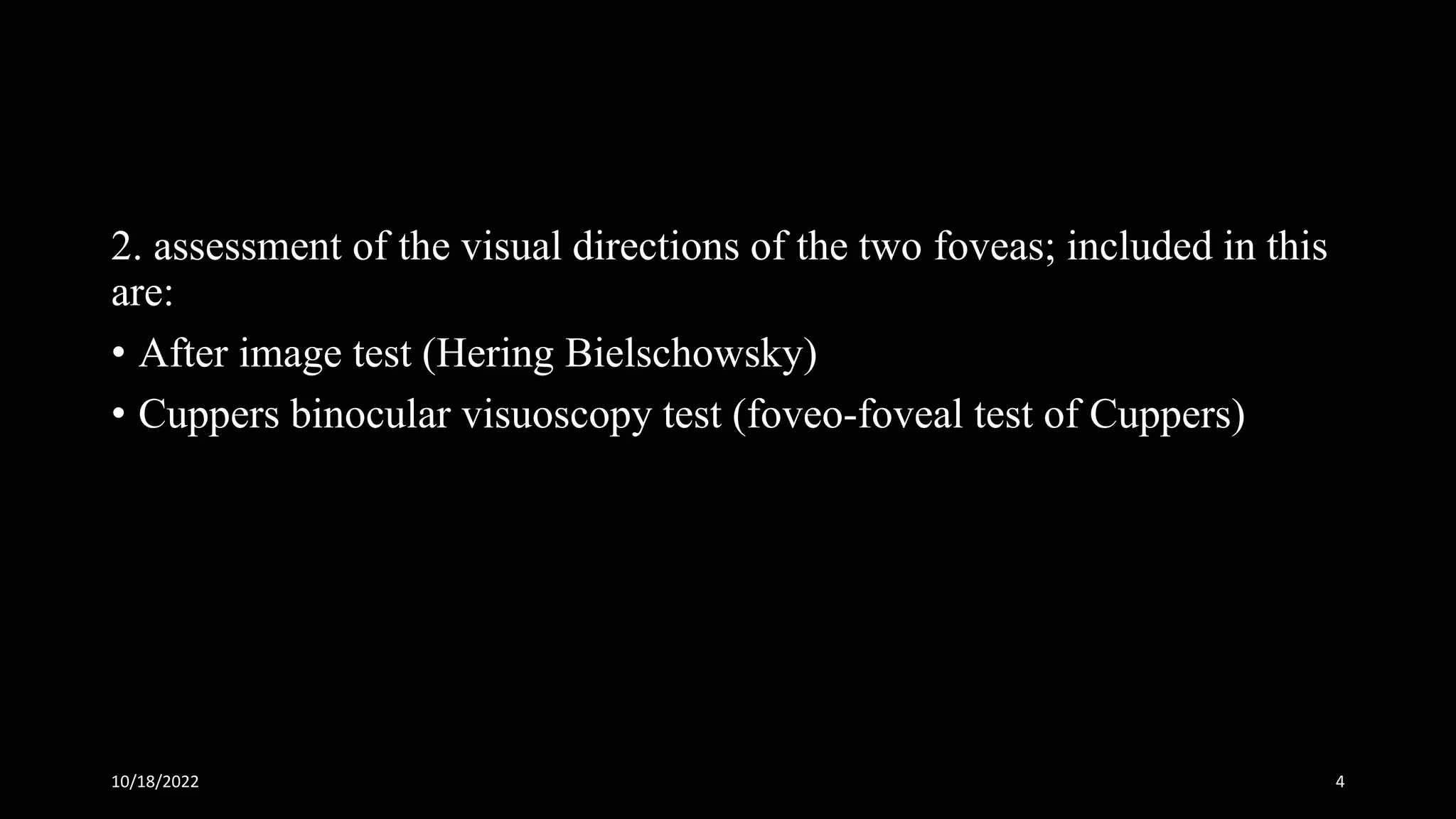 Tests for Binocular vision | PDF
