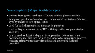 Tests for Binocular vision | PDF