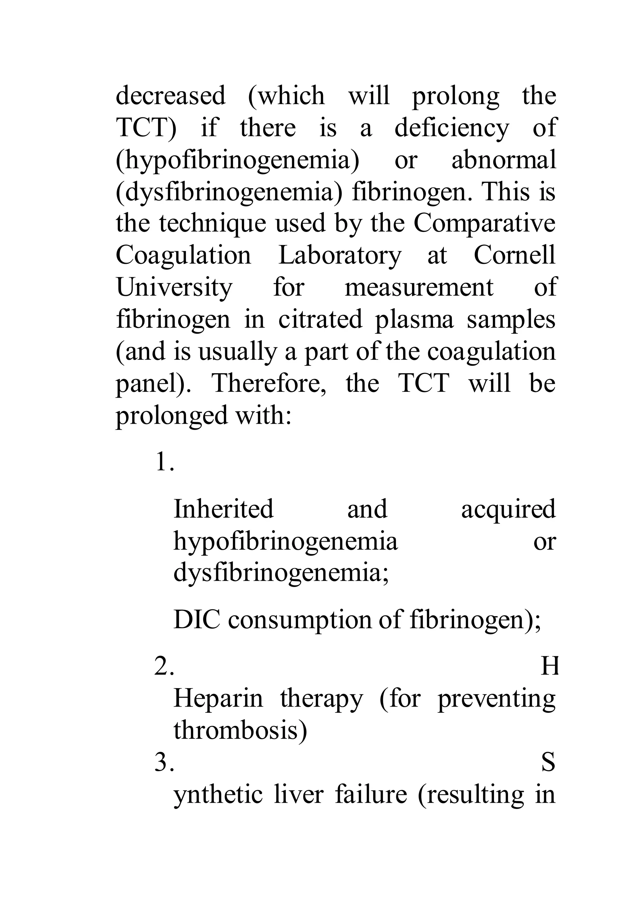 Tests for fibrinogen/ عملي دكتور عبد الامير / تشخيصات | DOCX