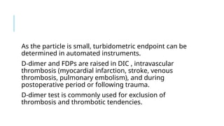 Tests for fibrinolysis .pptx