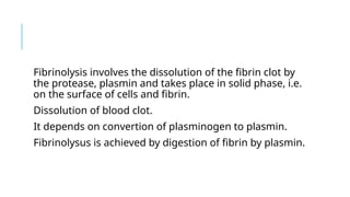 Tests for fibrinolysis .pptx