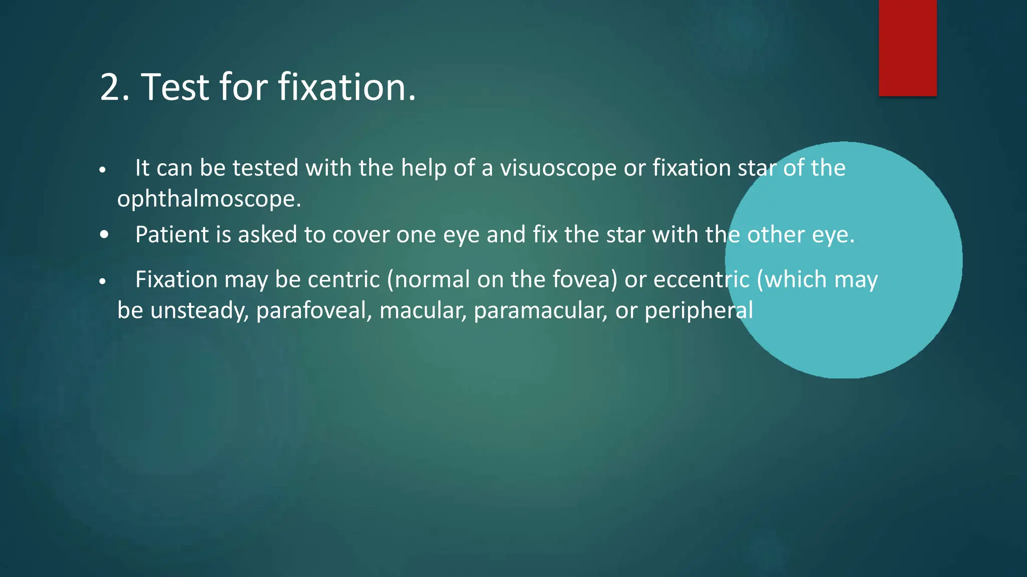 TESTS FOR GRADE OF BINOCULAR VISION AND SENSORY.pptx