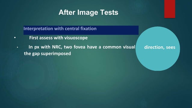 TESTS FOR GRADE OF BINOCULAR VISION AND SENSORY.pptx