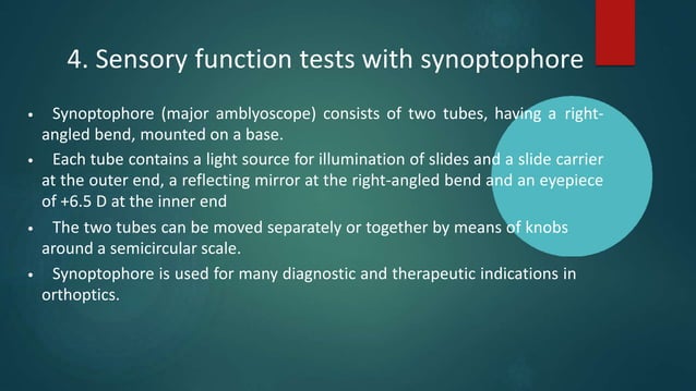 TESTS FOR GRADE OF BINOCULAR VISION AND SENSORY.pptx