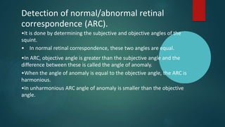TESTS FOR GRADE OF BINOCULAR VISION AND SENSORY.pptx