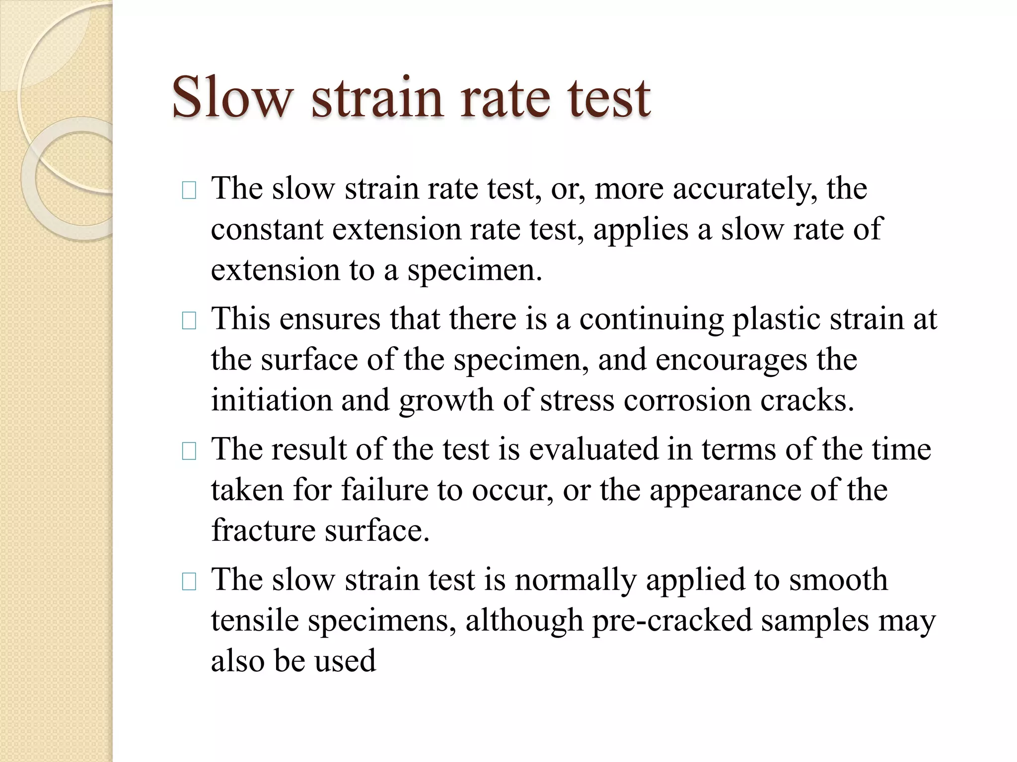 Tests for intergranular corrosion and stress corrosion cracking | PPTX