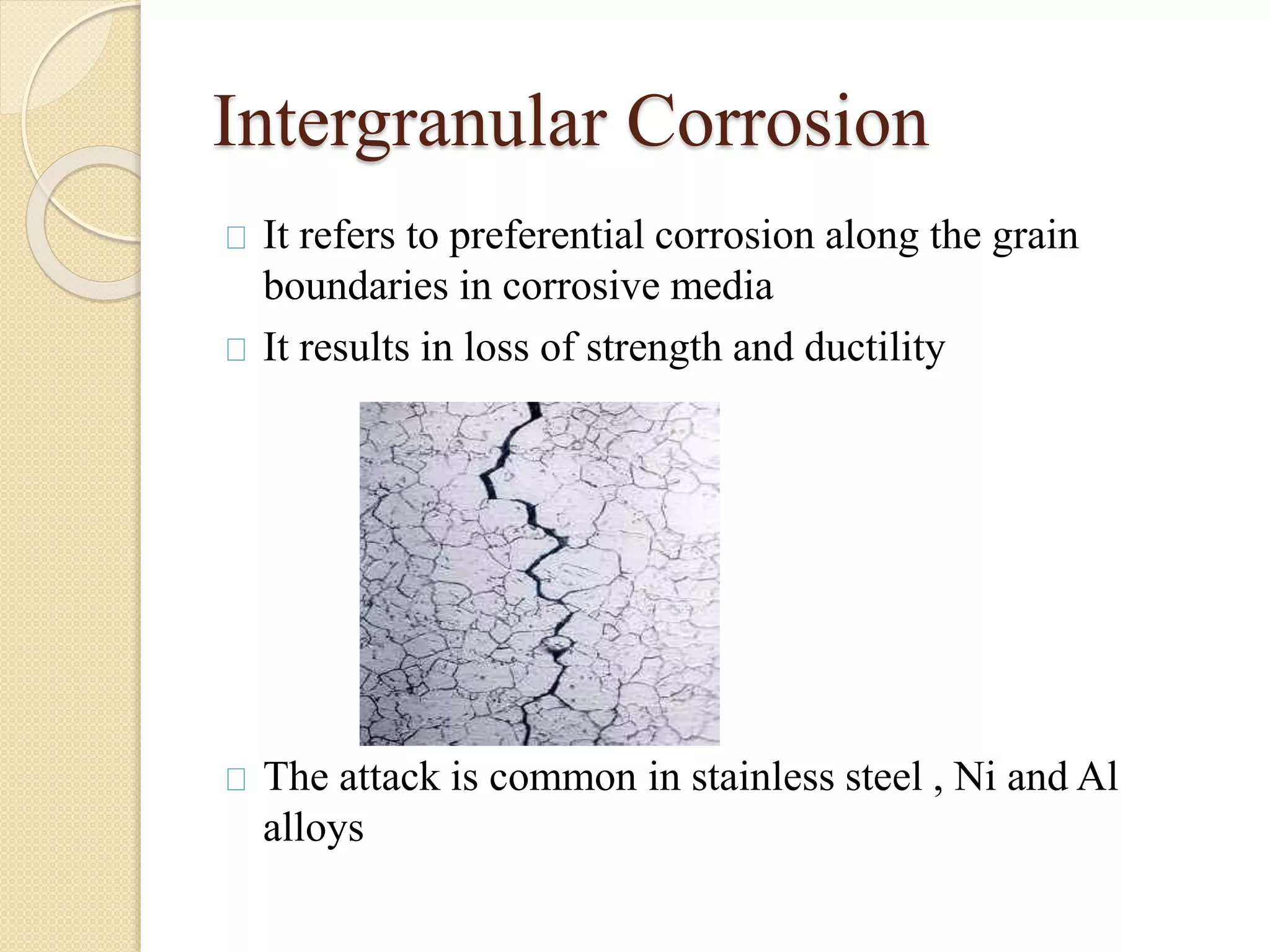 Tests for intergranular corrosion and stress corrosion cracking | PPTX