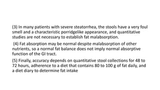 Tests for malabsorption | PPTX