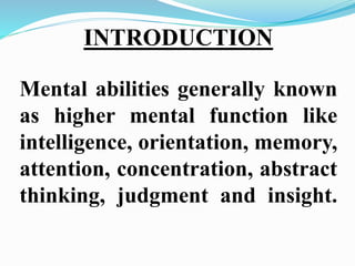 Tests for special menta & physical abilitieS | PPTX