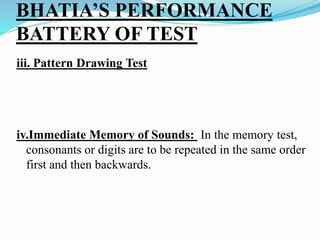 Tests for special menta & physical abilitieS | PPTX